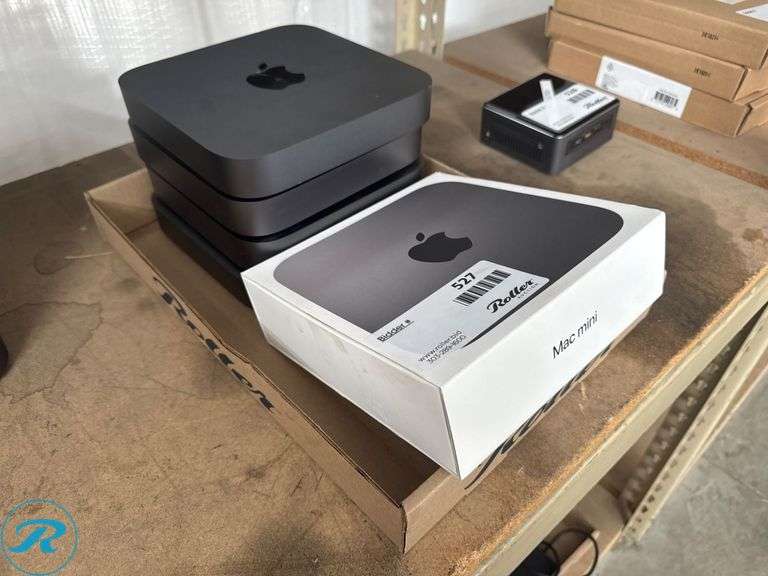 (5) Apple Mac Mini Model A1993, Space Gray, 3.6 GHz QC, 8GB RAM, 128GB ...