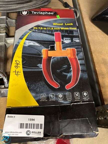 Tevlaphee Wheel Lock, Cable, and Rigging Hardware - Roller Auctions