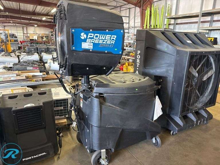 Power Breezer Mach 4 Portable Cooling System, 120V - Roller Auctions