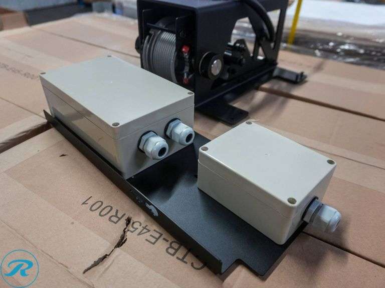 (4) Slide Column Drive Assembly with Motorized Winch and Electrical ...