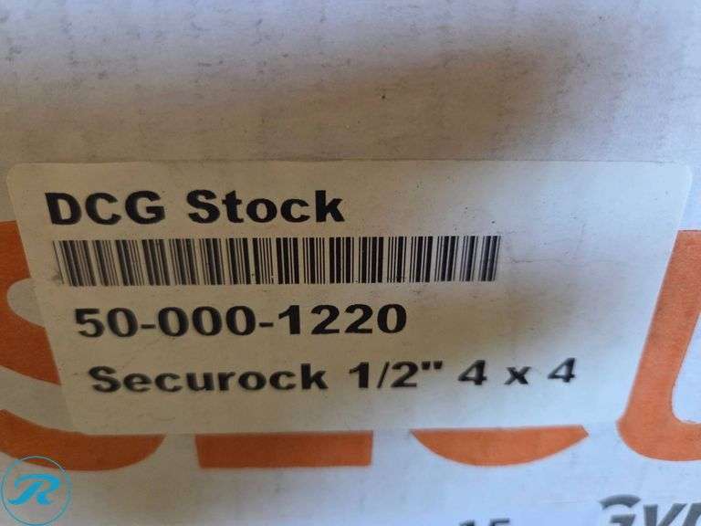 New (48) Securock Gypsum-Fiber Roof Boards, 1/2 inch, 4×4 - Roller Auctions