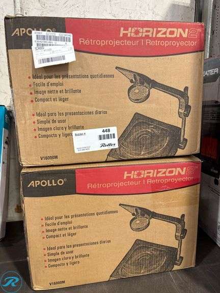 (2) Apollo Horizon 2 Overhead Projectors, Model V16000M - Roller Auctions