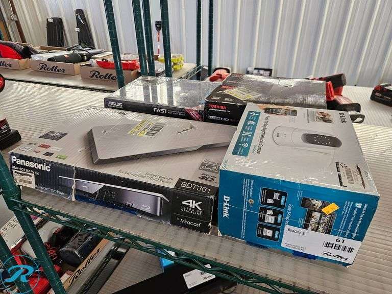 Electronics: Panasonic Blu-ray Player, D-Link Pan/Tilt Camera, Toshiba ...