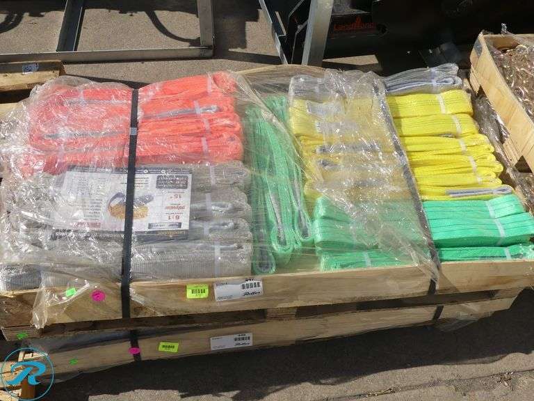 Pallet Of (22) New Land Honor LHR-WS22 Webbing Slings - Roller Auctions