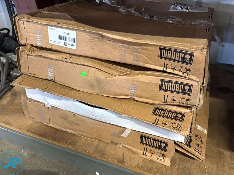 (4) Weber 7436 Grate Cooking 22in Hinged Charcoal Cook Grates - Roller ...