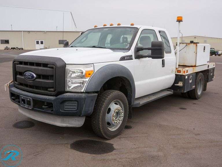 2012 Ford F-450 XL Super Duty 4WD Super Cab Flatbed Truck - Roller Auctions