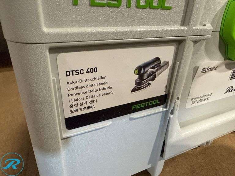 Festool DTSC 400 Cordless Delta Sander in SYS3 Storage Case - Roller ...