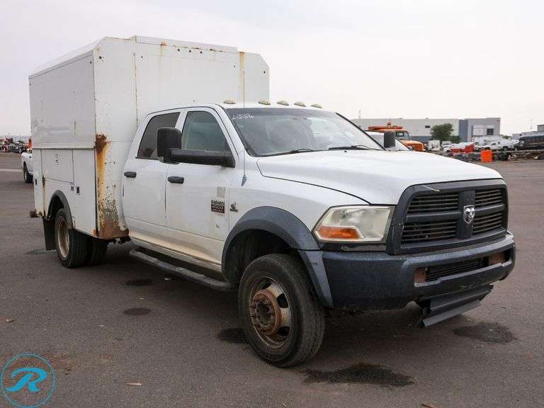 2012 Ram 4500 4WD Crew Cab High Top Utility Truck - Roller Auctions
