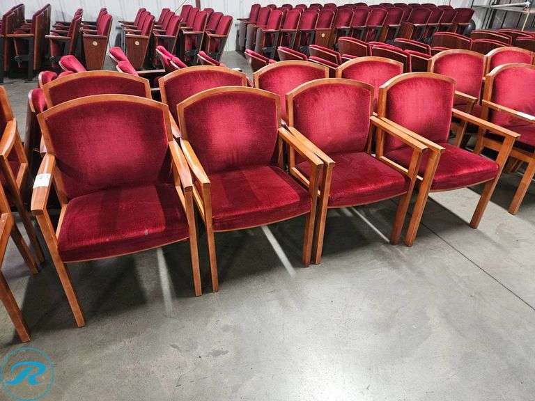 (8) Gates Concert Hall Side Chairs From University of Denver - Roller ...