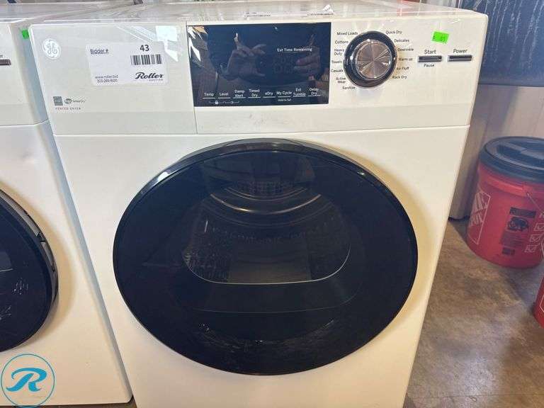 GE Model GFD14ESSNWW Front-Load Electric Dryer - Roller Auctions