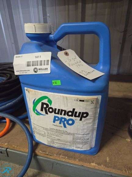 Roundup Pro Herbicide Container - Roller Auctions