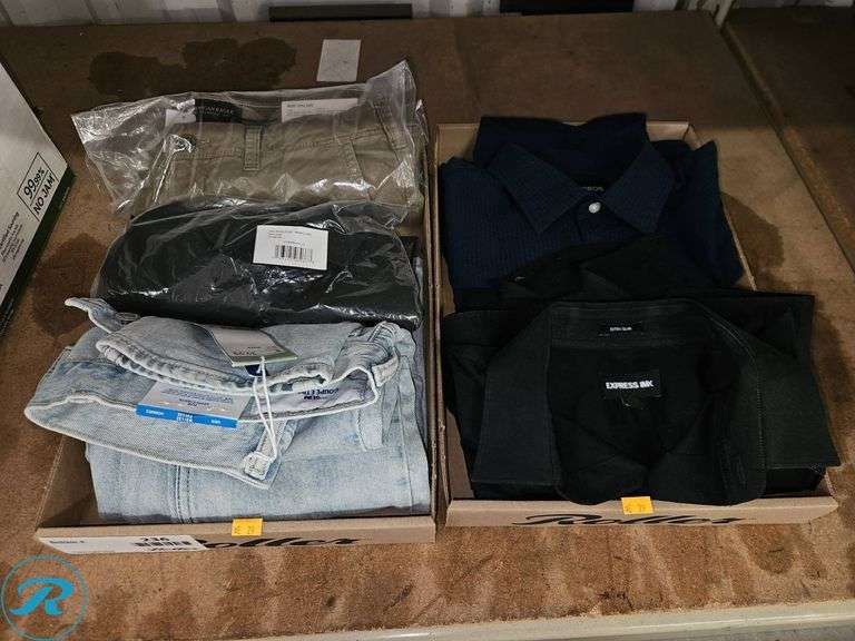 Men’s Shirts and Pants Featuring Express, Bonobos, H&M, and American ...
