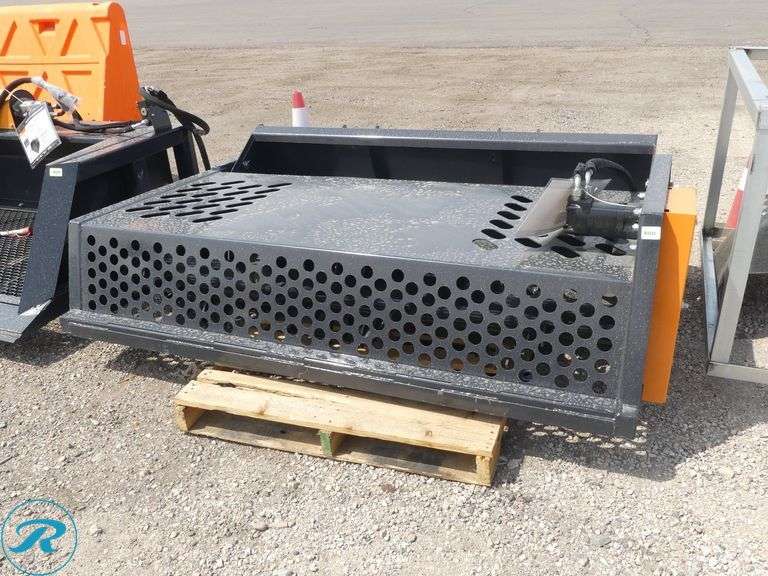 New Wolverine RCR-12-84W Hydraulic Rock Rake Attachment to Fit Skid ...