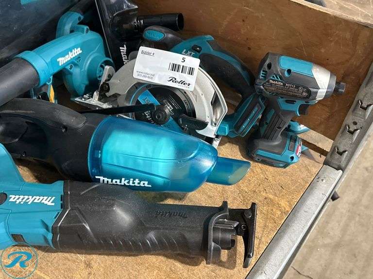 (6) Makita 18V Power Tools With Bag - Roller Auctions