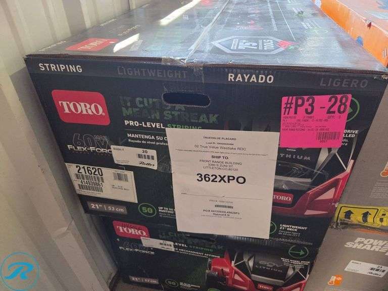 New Toro Model 21620 21-Inch 60V Striping Mower with Rear-Wheel Drive ...