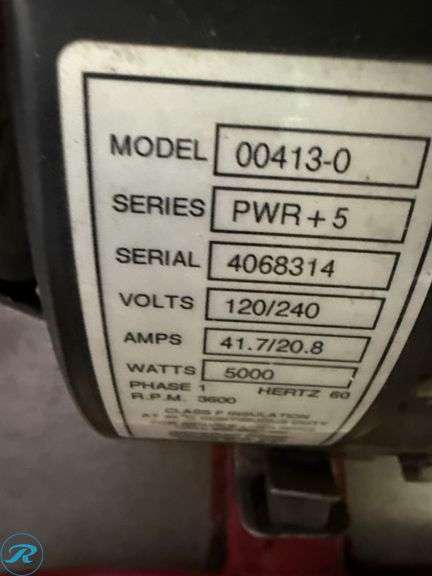 Generac 5000 Power Plus Portable Generator with Briggs & Stratton 10 HP ...