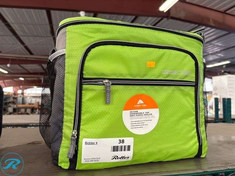 Green Coleman Soft-Sided Cooler with Insulated Insert - Roller Auctions
