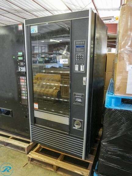 Snack Vending Machine with Coin and Bill Acceptors - Roller Auctions