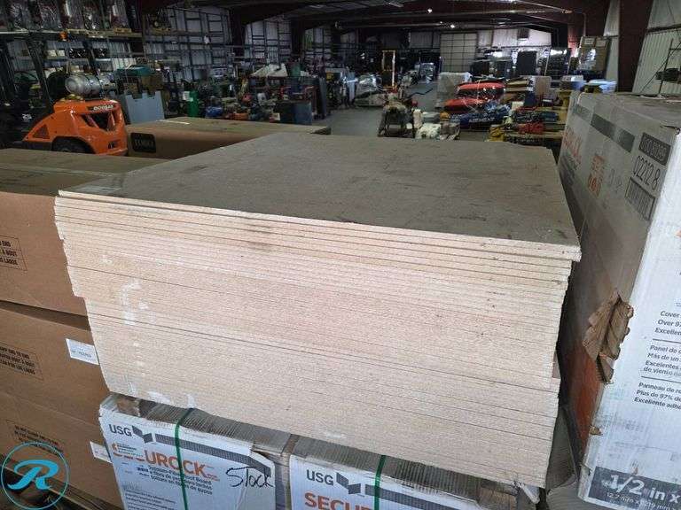 New (48) Securock Gypsum-Fiber Roof Boards, 1/2 inch, 4×4 - Roller Auctions