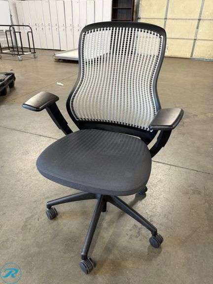 (2) Knoll ReGeneration Flex Back Task Chairs With Hard Casters - Roller ...