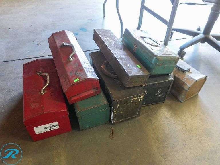 (8) Metal Toolboxes - Roller Auctions