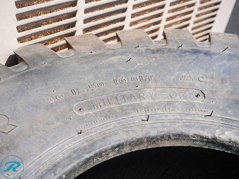 (4) Goodyear Wrangler R/T II Military 36×12.50 16.5LT Tires - Roller ...