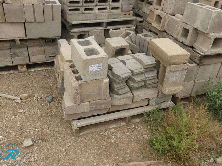 (24) Pallets of Concrete Blocks - Roller Auctions