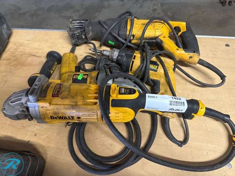 DeWalt Power Tools Including DWE4597N, DW890, and DW257 - Roller Auctions