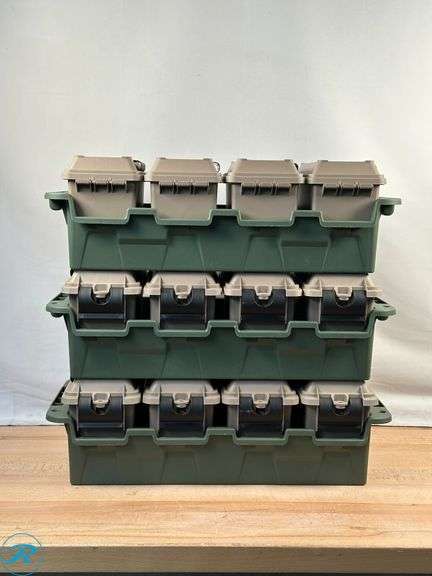 (3) Greenmade Store-All Storage Crate, 4-pack - New - (1) Pack is Used ...