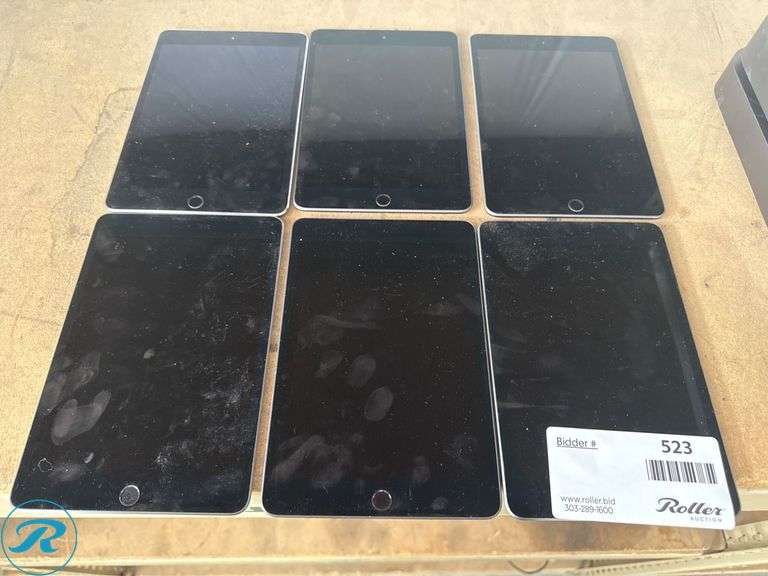 (6) Apple A2133 5th Generation iPad Mini Tablets - Roller Auctions