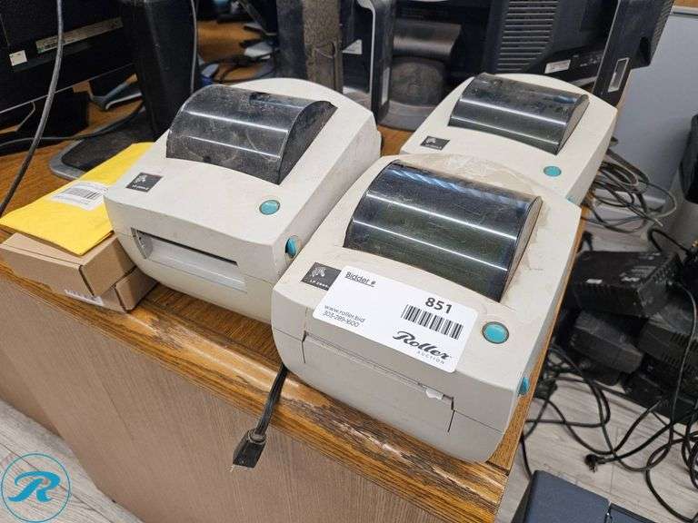 (3) Zebra LP 2844-Z Label Printers - Roller Auctions