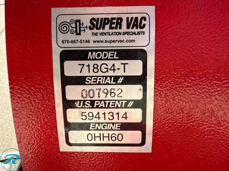 Super Vac 718G4-T Ventilation Fan with Honda GX200 Engine - Roller Auctions