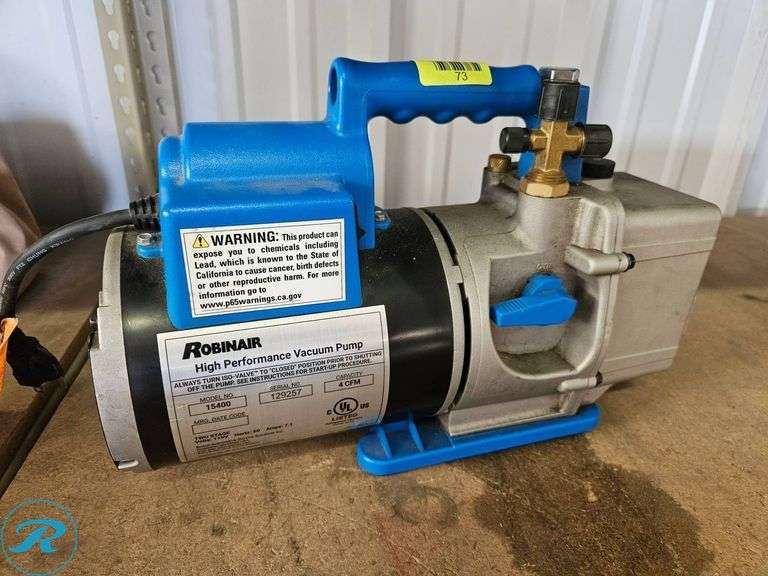 Robinair Model 15400 High Performance Vacuum Pump with CPS Gauges and ...