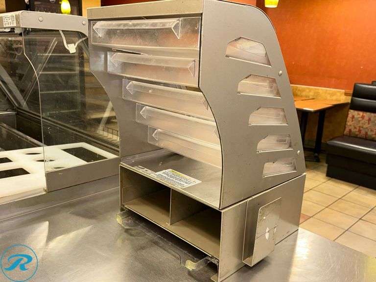 Countertop Display Case with Transparent Panels and Shelves - Roller ...