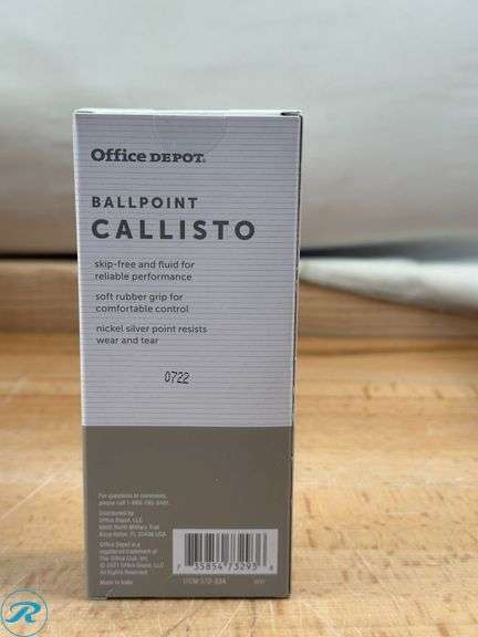 (20) Office Depot® Brand: Callisto Retractable Gel Ink Pens,Black Ink ...