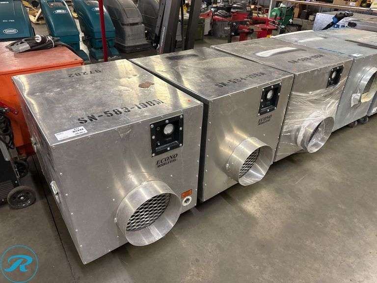 (3) Econo Model 9143 Industrial Air Filtration Units - Roller Auctions