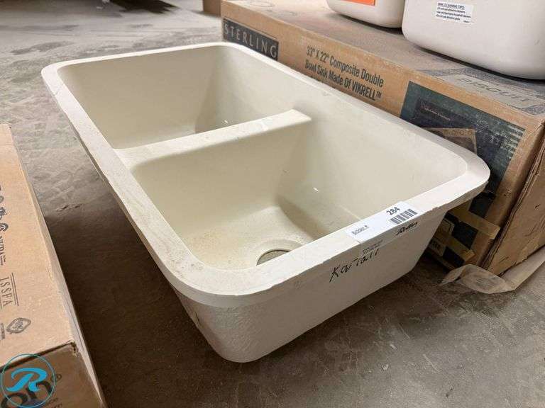 Sterling Vikrell Double-Basin Undermount Kitchen Sink - Roller Auctions