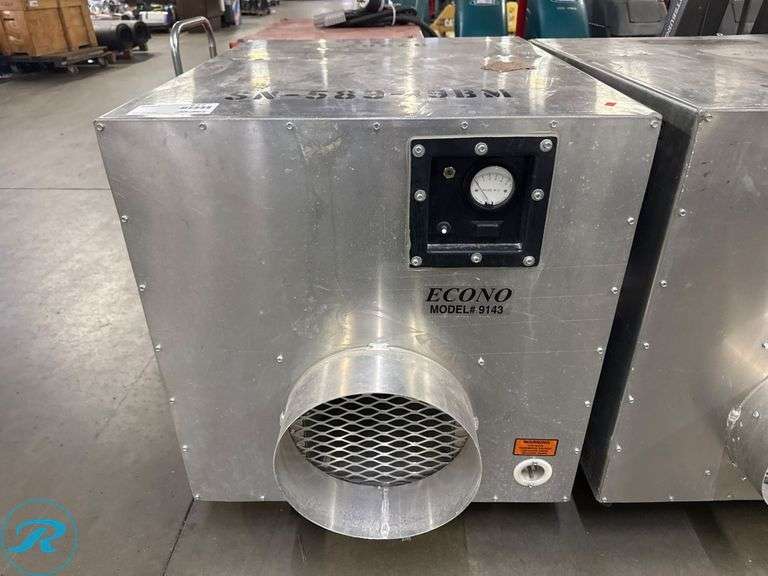 (3) Econo Model 9143 Industrial Air Filtration Units - Roller Auctions