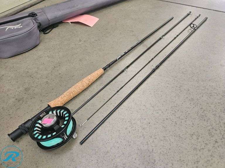 TFO NXT Black Label Fly Rod and Reel Combo, 5wt, 9’0″, 4-Piece - Roller ...