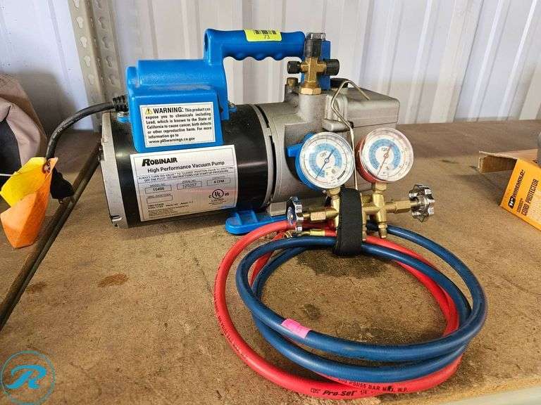 Robinair Model 15400 High Performance Vacuum Pump with CPS Gauges and ...
