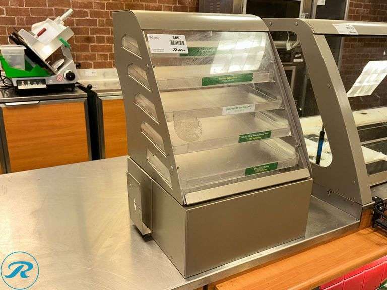 Countertop Display Case with Transparent Panels and Shelves - Roller ...