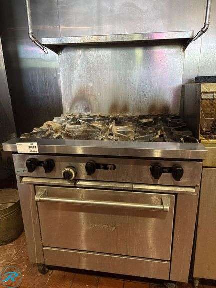 SunFire 6-Burner Range With Lower Oven, Gas - Roller Auctions
