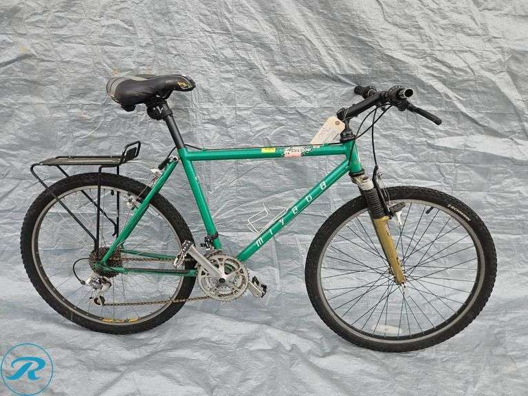 Miyata Shredder Mountain Bike with Green Frame and Rear Rack - Roller ...