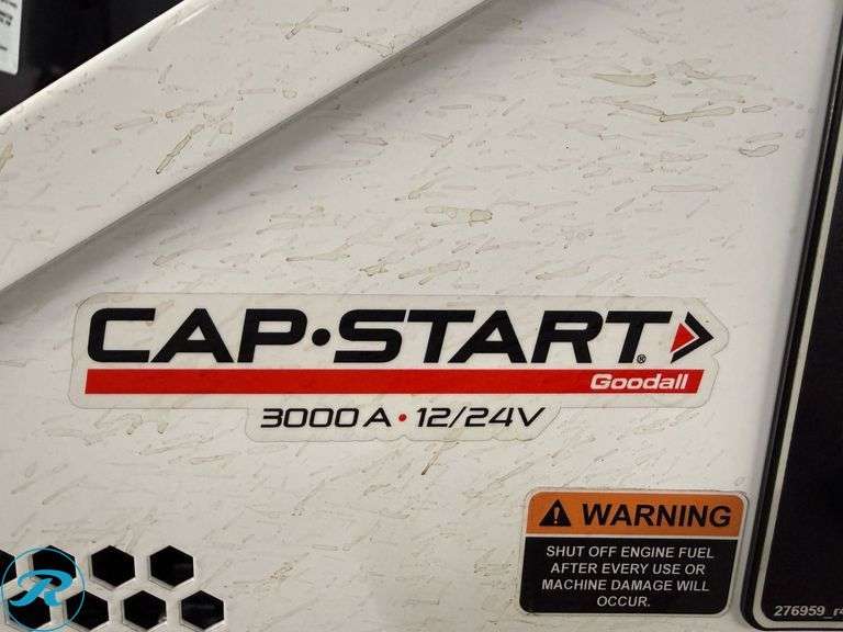 Goodall Cap-Start 3000 Amp 12/24 Volt Engine Starting Unit With Briggs ...