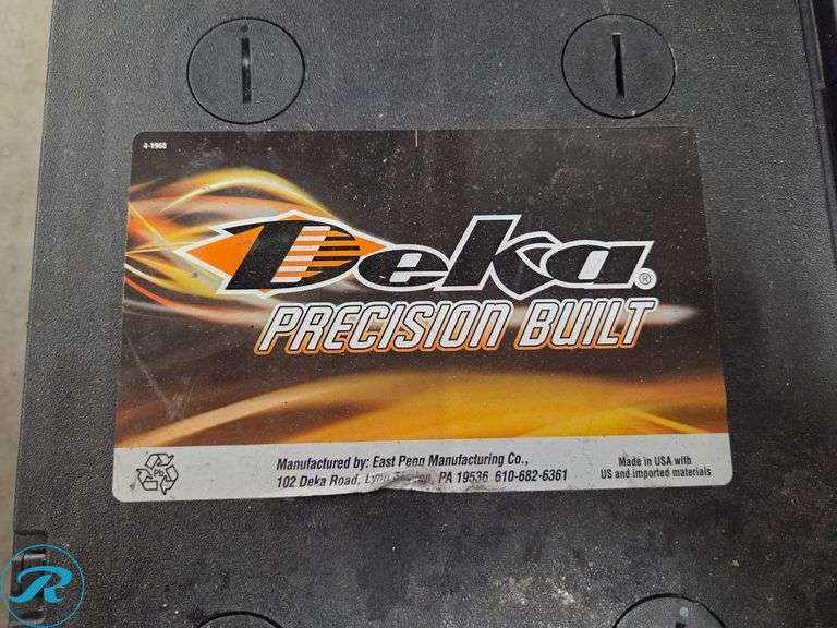 (2) Deka Precision Built 904D 12V Batteries - Roller Auctions