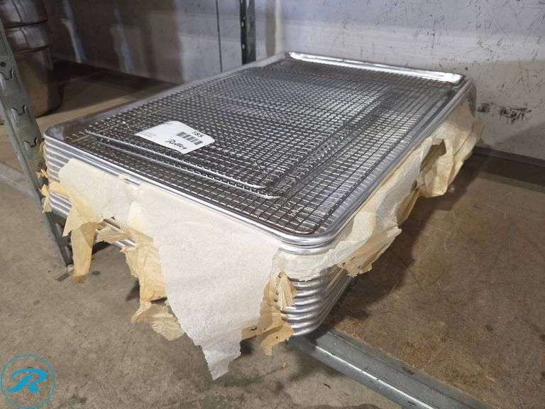 (12) Sheet Pans With (3) Cooling Racks - Roller Auctions