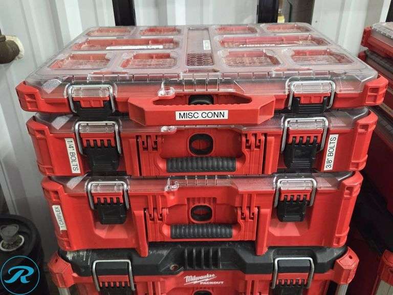 Milwaukee Packout 5-Piece Modular Tool Box - Roller Auctions