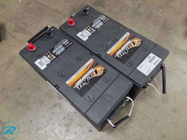 (2) Deka Precision Built 904D 12V Batteries - Roller Auctions