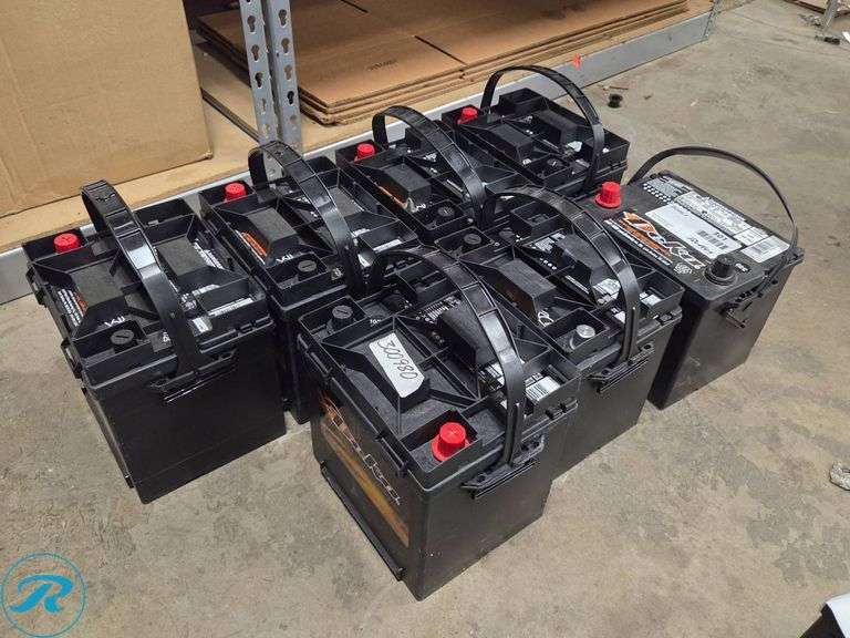 (7) Deka 526MF 12V Batteries - Roller Auctions