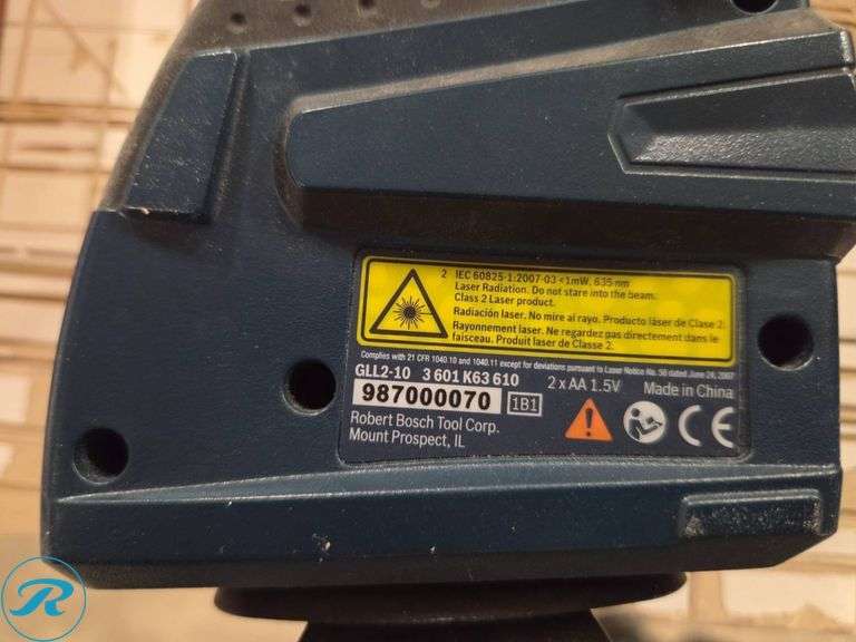 Bosch GLL2-10 Self-Leveling Cross-Line Laser - Roller Auctions